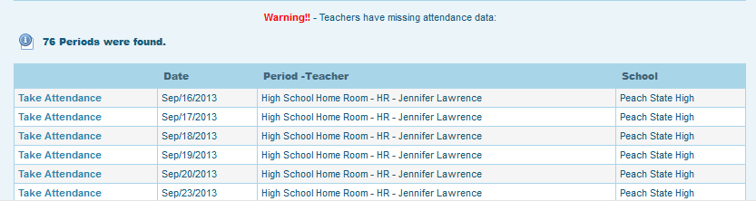 Missing Attendance – OS4ED