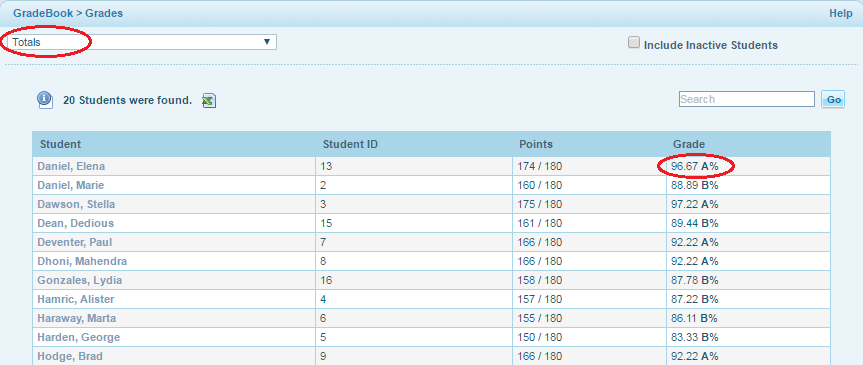 Gradebook Grades – OS4ED