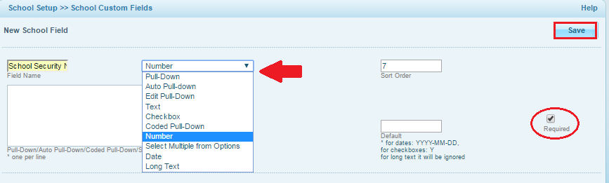 How to add/manage school custom fields – OS4ED